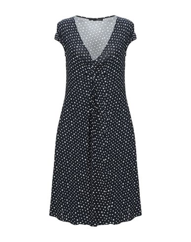 Les Copains Short Dress In Dark Blue | ModeSens