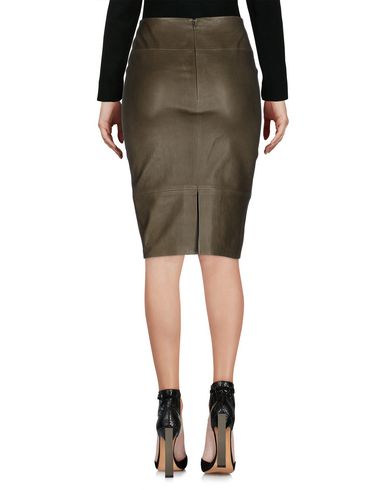 YVES SALOMON Knee Length Skirt in 밀리터리 그린 | ModeSens