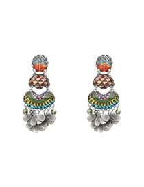 Women's earrings online: silver pendant earrings, long and short | YOOX